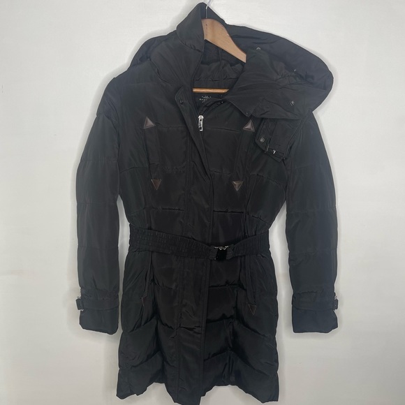 Rampage | Jackets & Coats | Rampage Black Long Puffer Coat Hooded ...